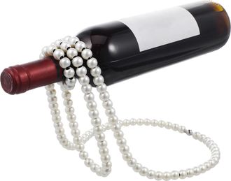 DOITOOL H&auml;ngendes Weinregal Aus Eisen Perlenkette Design Kreatives Rotwein Display F&uuml;r Wohnzimmer Und Bar Dekorationsst&auml;nder