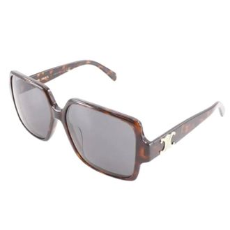 Celine Lunettes de soleil en plastique Pre-owned - Femme - Pre-owned - Brun - Taille: ONE Size