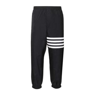 Thom Browne Shiny Ripstop 4-Bar Track Pants - - Trousers - Herren - Blau - XL