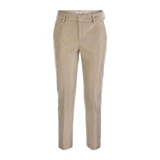 PT01 Pt01, Femme, Pantalons, Beige, Taille: 36 FR Pantalon de ville ajust&eacute;