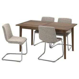 IKEA SKANSN&Auml;S / LUSTEBO Tisch und 4 St&uuml;hle