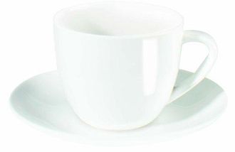 ASA Selection ASA, Cappuccino Tasse m. Unterer (250 ml), in Wei&szlig;, aus Porzellan, 1929013