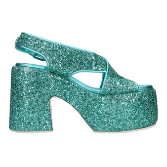 Casadei Femme, Chaussures, Vert, Taille: 40 EU Sandales &agrave; Talons Hauts