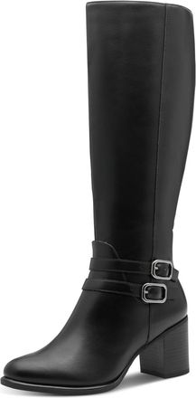 Marco Tozzi Marco Tozzi Damen Stiefel mit Rei&szlig;verschluss Blockabsatz, Schwarz (Black), 39 EU