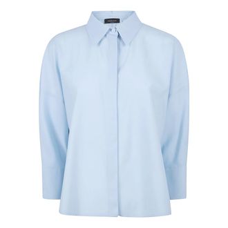 Fabiana Filippi Femme, Blouses et Chemises, Bleu, Taille: 34 FR Chemise Boutonn&eacute;e &agrave; Manches Longues