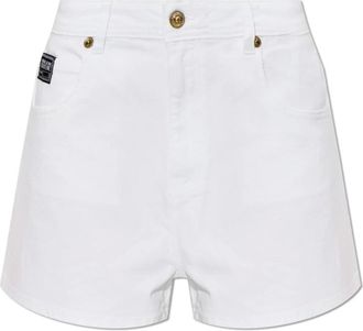 Versace Jeans Couture Femme, Shorts, Blanc, Taille: W25 Denim Shorts
