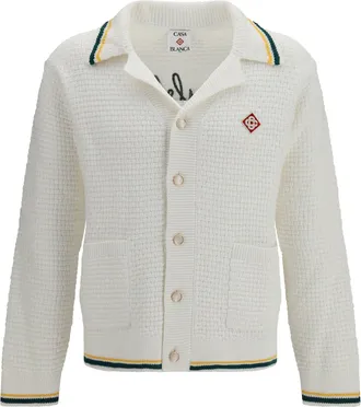 Casablanca Embroidered Crochet Cotton Shirt