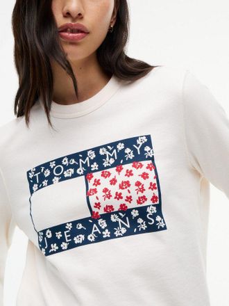 Tommy Jeans Sweatshirt TJW REG NOVELTY CREW EXT Baumwolle