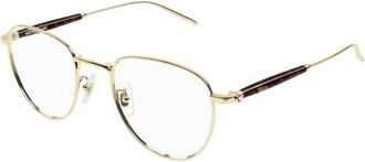 Montblanc Montblanc, Homme, Accessoires, Jaune, Taille: 50 MM Mb0410O 002 Lunettes de vue