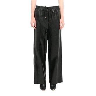 Michael Kors Faux-Leather-Hose - - Trousers - Damen - Schwarzk - M
