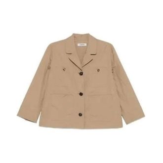 Max Mara Femme, Vestes, Brun, Taille: 34 FR Chemise Saharienne en popeline