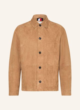 Tommy Hilfiger Leder-Overjacket braun
