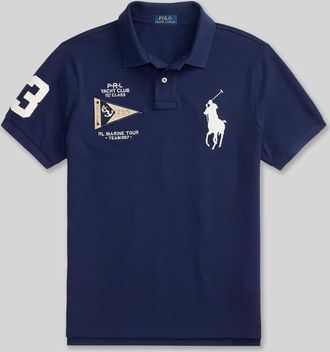 Polo Ralph Lauren Regular Fit Poloshirt aus reiner Baumwolle mit Stitchings