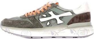 Premiata Homme, Chaussures, Vert, Taille: 41 EU Logo Baskets Suede Rubber Sole