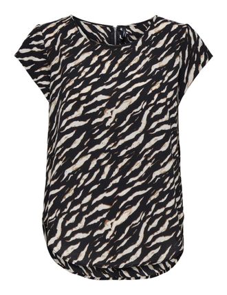 Only Damen Onlvic S/S AOP Top Noos WVN, Brush, 34