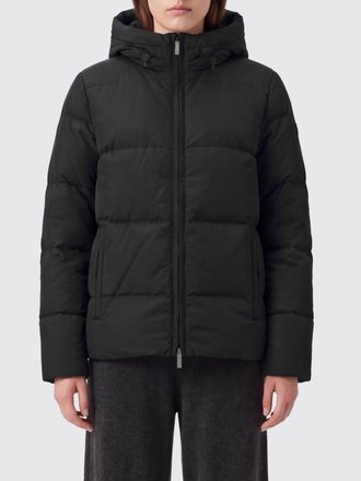 K-Way Kurze gesteppte Daunenjacke mit Kapuze und Fellfutter