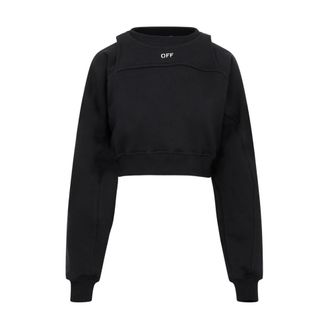 Off-white Femme, Sweatshirts et sweats &agrave; capuche, Noir, Taille: 36 FR SweaT-shirts &agrave; capuche