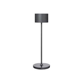Blomus Mobile LED-Tischleuchte -FAROL- Akku Tischlampe Dimmbar Wiederaufladbar Kabellos (Gunmetal)