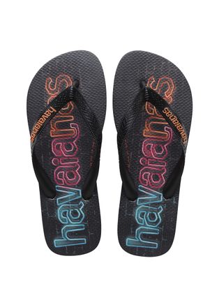 Havaianas Unisex Top Logomania Print Flip flops, Neuer Graphit 33/34 EU