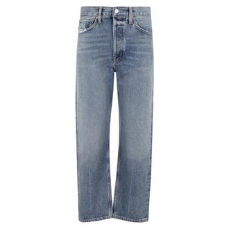A Gold E Retro 90s Cropped Jeans - - Jeans - Damen - Blau - W26