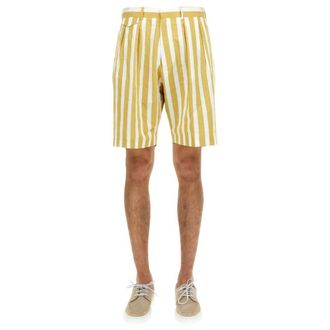 Paul Smith Deckchair Stripe Bermuda - - Shorts - Herren - Gelb - W32