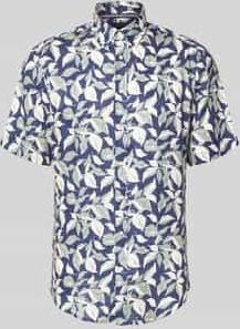 Christian Berg Regular Fit Freizeithemd aus Leinen mit Button-Down-Kragen