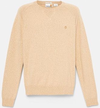 Timberland Williams River Baumwollpullover mit Raglan&auml;rmeln und Rundhalsausschnitt f&uuml;r Herren in Beige, Herren, Beige, Gr&ouml;&szlig;e