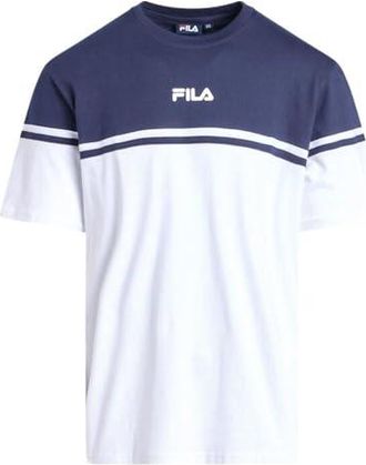 Fila T-Shirt Blanc/Marine Homme Print