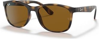 Ray-Ban Rb4374 Sonnenbrillen Havana Fassung Braun Glas 56-19