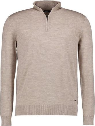Joop Herren Pullover beige Merinowolle unifarben