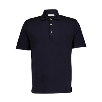 Boglioli Klassisches Navy Blue Polo Shirt - - Tops - Herren - Blau - 2XL