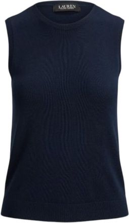 Ralph Lauren Lauren Tricot Col Rond - Femme - Pulls - Bleu - Taille: 42 FR