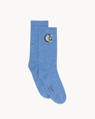 Kujten Chaussettes cachemire jacquard - Chaussettes Doggy