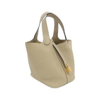 Herm&egrave;s Pre-owned Cuir sacs-main - Femme - Pre-owned - Beige - Taille: ONE Size