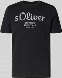 s.Oliver Red Label Regular Fit T-Shirt aus reiner Baumwolle Modell BASIC TEE BIG LOGO