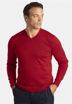 Sir Raymond Tailor Strickpullover Los Angeles (1-tlg) mit klassischem V-Ausschnitt