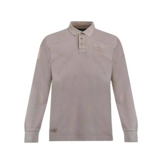 La Martina L/S Polo Piquet Fabric - - Tops - Herren - Grau - L
