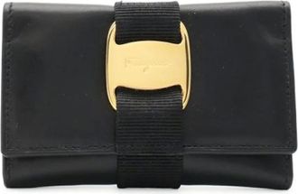 Ferragamo Pre-owned Cuir petite-maroquinerie - Femme - Pre-owned - Noir - Taille: ONE Size