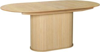 M&S Collection Table &agrave; manger extensible 180/230x95x75 cm ch&ecirc;ne naturel - SKYRA