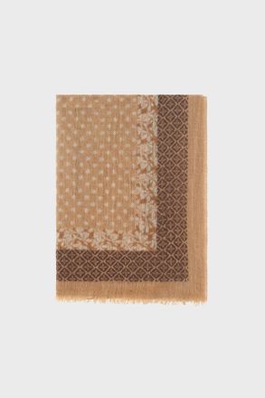 Gerard Darel Echarpe imprim&eacute;e en laine et cachemire - RANIAH - Camel