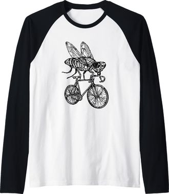 Seembo Fly Cycling Fahrrad Insekt Tier Radfahrer Fahrrad Raglan