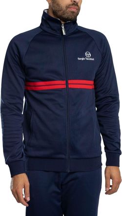 Sergio Tacchini Herren Neue Dallas Trainingsjacke, Maritime Blue/White/Adrenaline Rush, XL