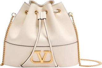 Valentino Garavani Femme, Sacs, Blanc, Taille: ONE Size VLogo Signature Mini Sac Seau