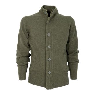 Barbour Essential Patch Zip Through - - Knitwear - Herren - Gr&uuml;n - L