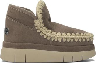 Mou Stiefel - Sheepskin-Rubber Ankle Boots - Gr. 37 (EU) - in Grau - f&uuml;r Damen