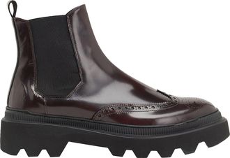 8 by YOOX POLISHED LEATHER CHELSEA BOOTS