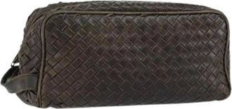 Bottega Veneta Sac pochette vintage Pre-owned - Femme - Pre-owned - Brun - Taille: ONE Size