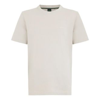 HUGO BOSS Baumwoll-T-Shirt mit Stickerei - - Tops - Herren - Beige - XS