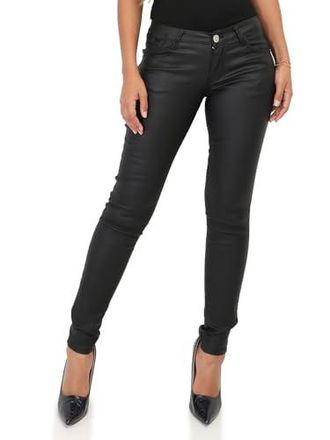 La Modeuse Pantalon enduit &agrave; noeuds