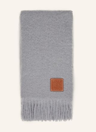 Loewe Schal Mit Mohair grau